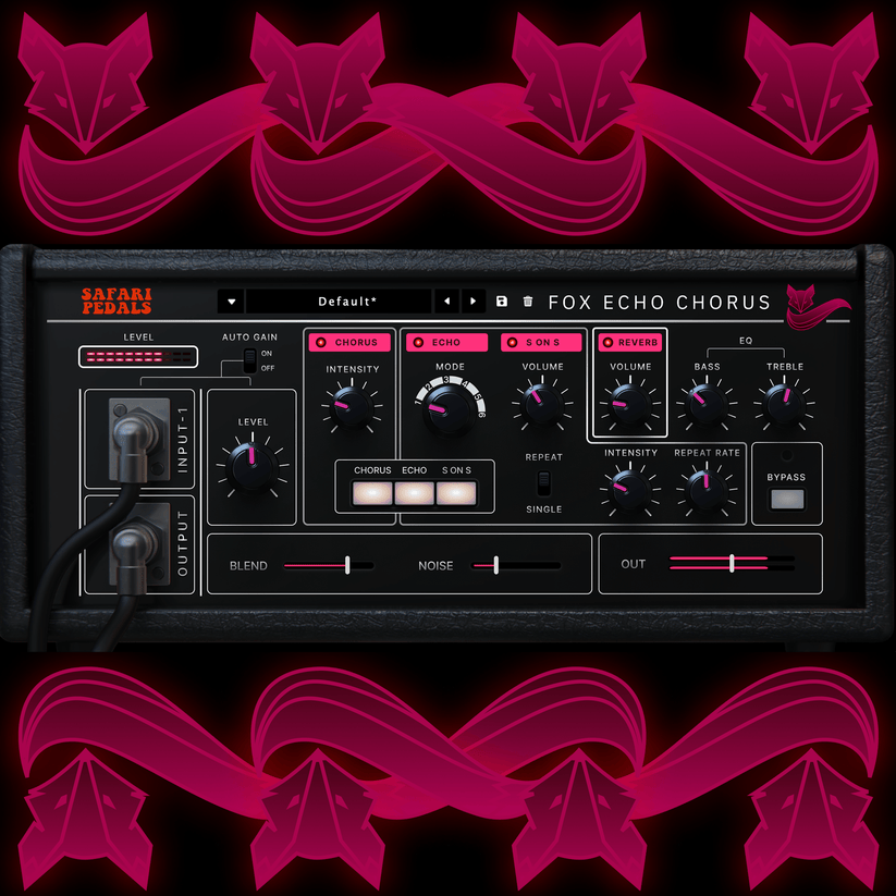 Classic soundwaves with Fox Echo Chorus | Audio Plugin | Safari Pedals