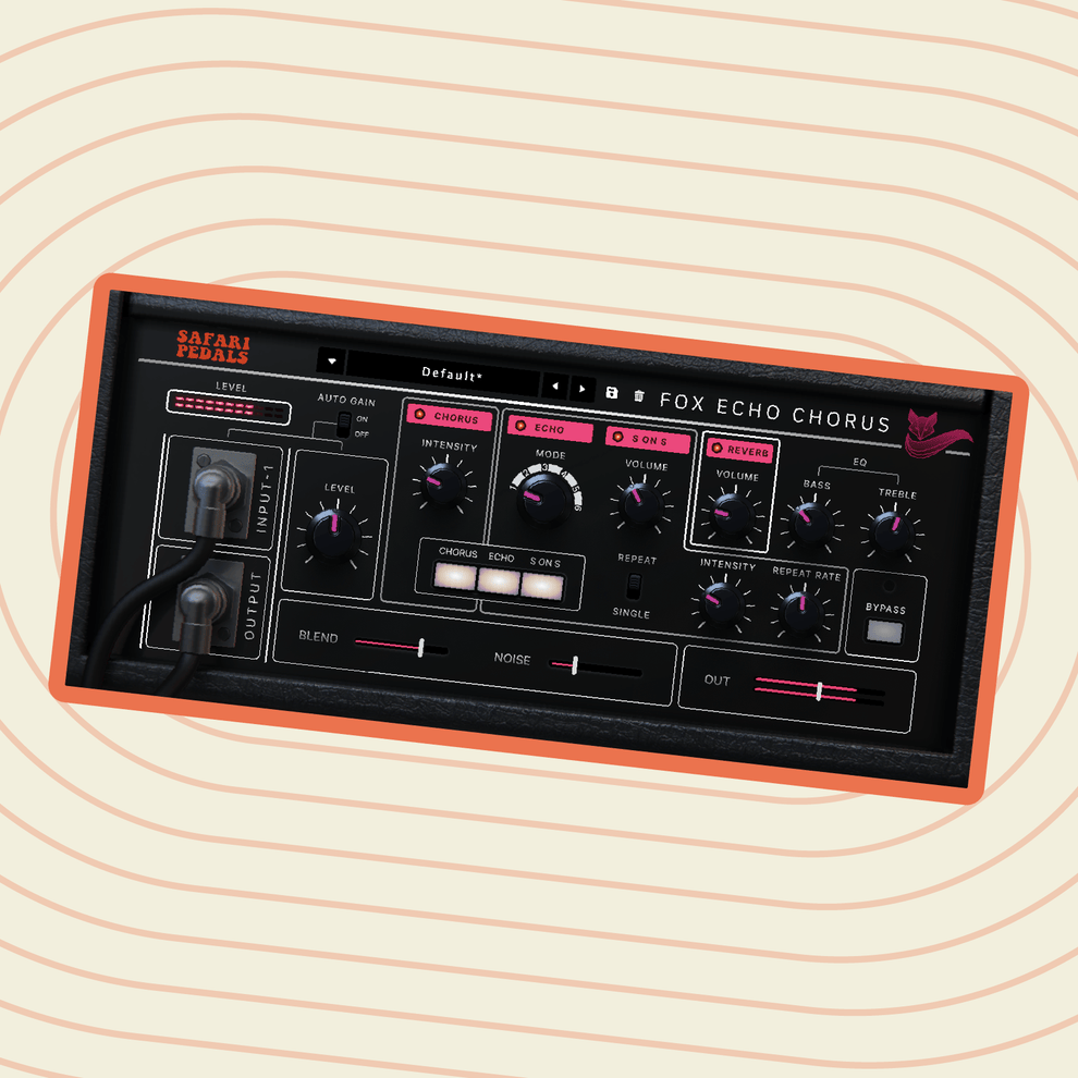 Classic soundwaves with Fox Echo Chorus | Audio Plugin | Safari Pedals