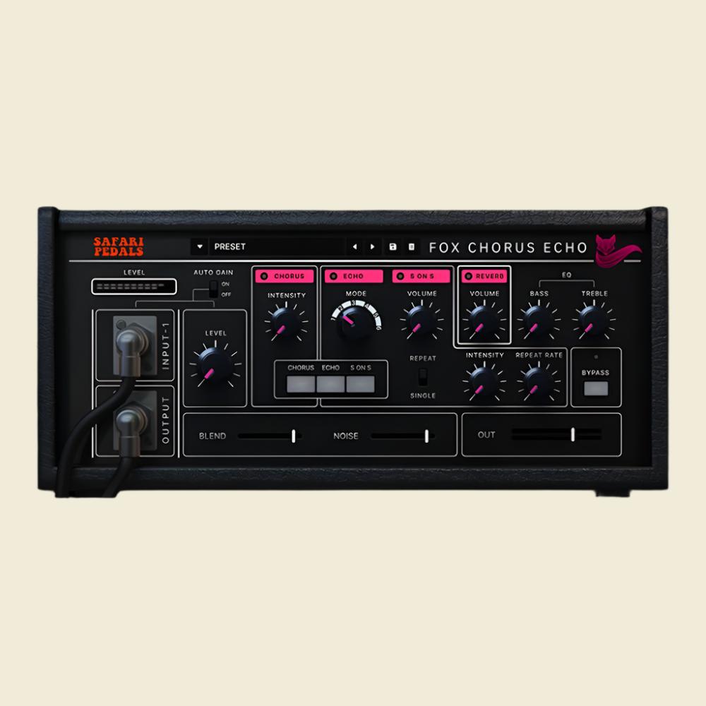 Classic soundwaves with Fox Echo Chorus | Audio Plugin | Safari Pedals