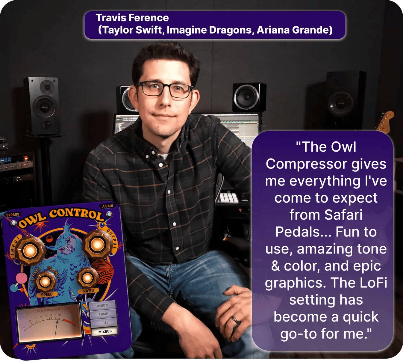 Owl Control: Four smart compressors in one plugin | Safari Pedals